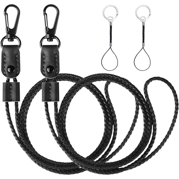 PU Weave Leather Lanyards for Keys ID Badges Phone Holders Adjustable ...