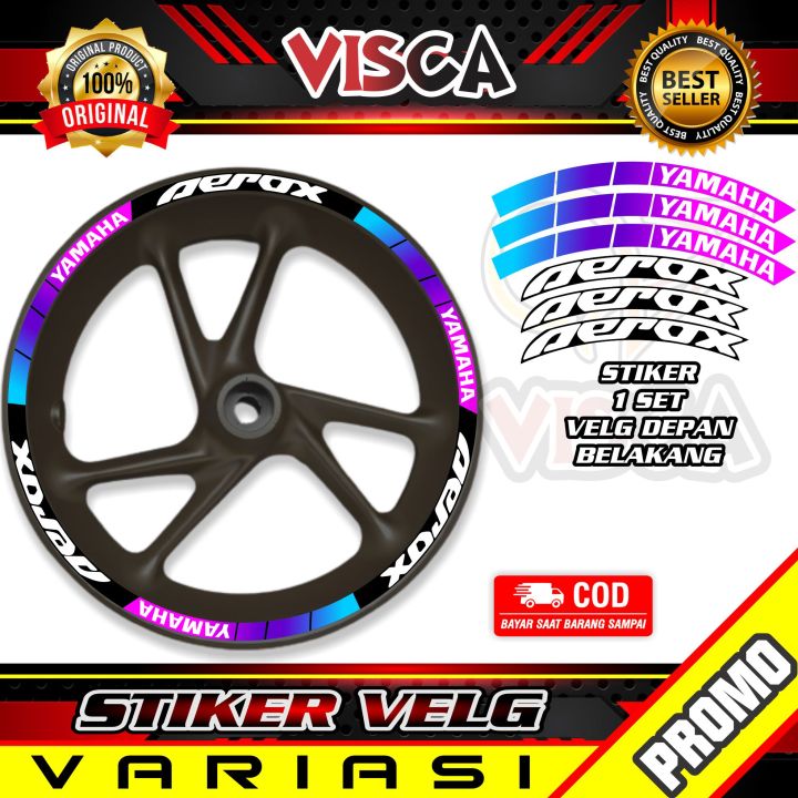 Stiker Velg List Velg Motor Stiker Velg Aerox 02 Motif Bunglon | Lazada ...
