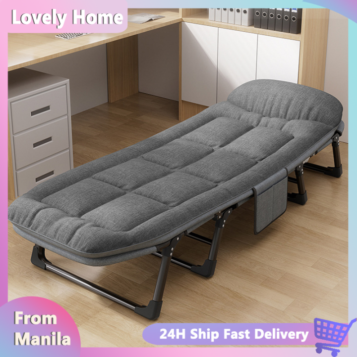 【24H Ship】Heavy Duty Folding Bed Family Office Nap Bed Military Folding ...