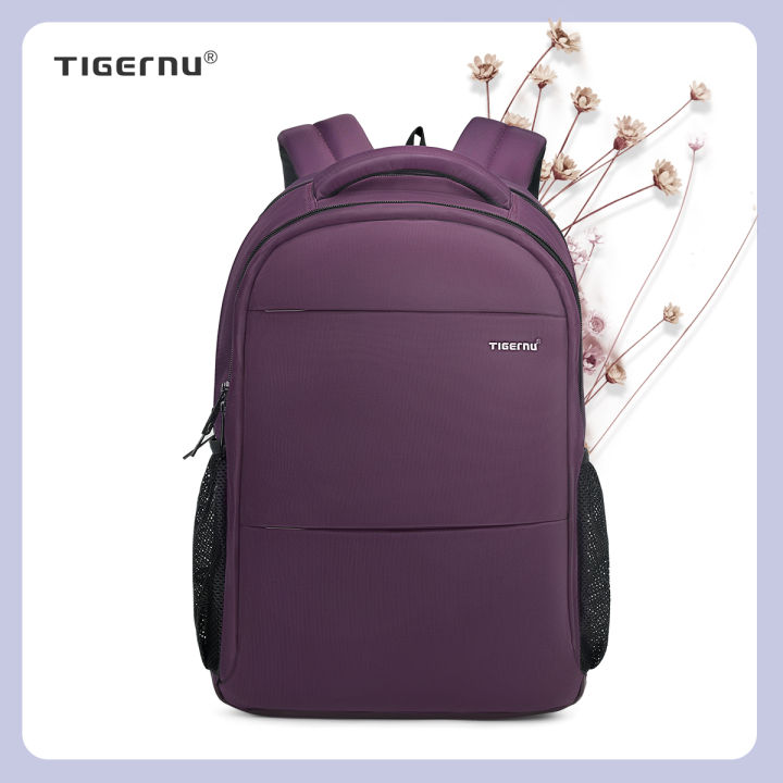 Tigernu 3032C Fashion Women Backpack Purple Anti Theft 15.6inch Laptop ...