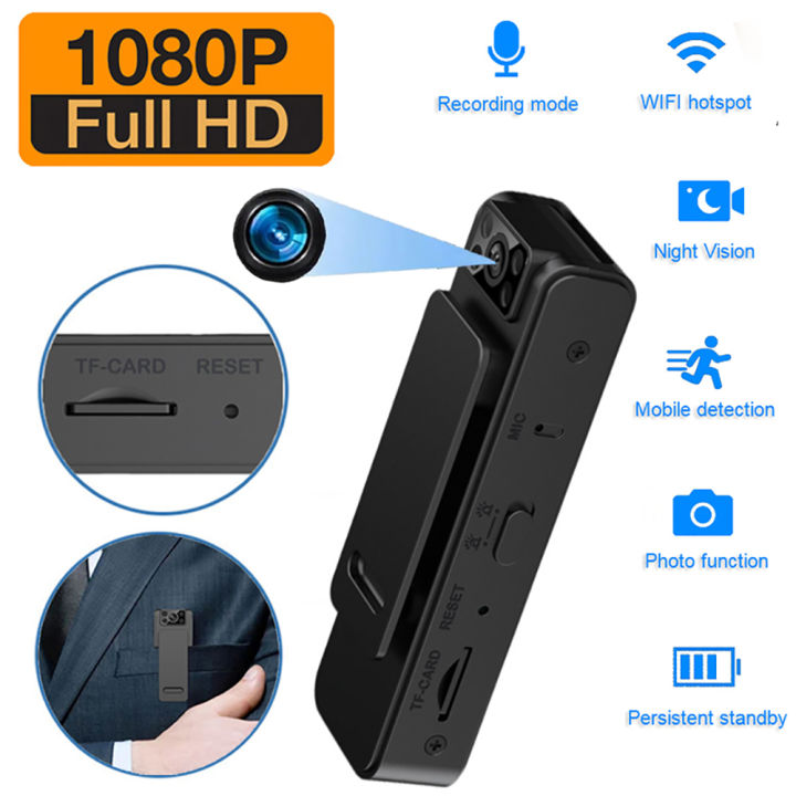 1080P Mini Digital Camera Video Audio Recorder WiFi Loop Recording ...
