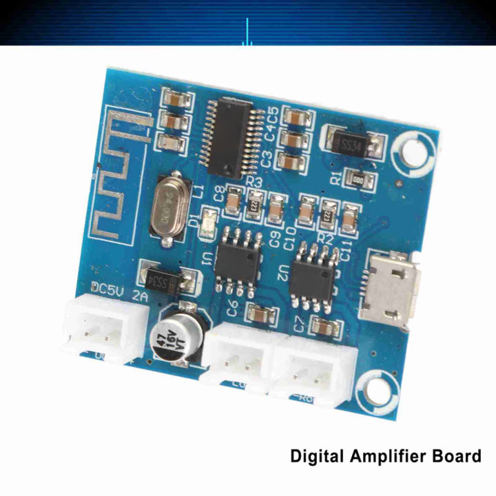 15Wx2 Mini Bluetooth Amplifier Board Module 4.2 Circuit Stereo Speaker ...