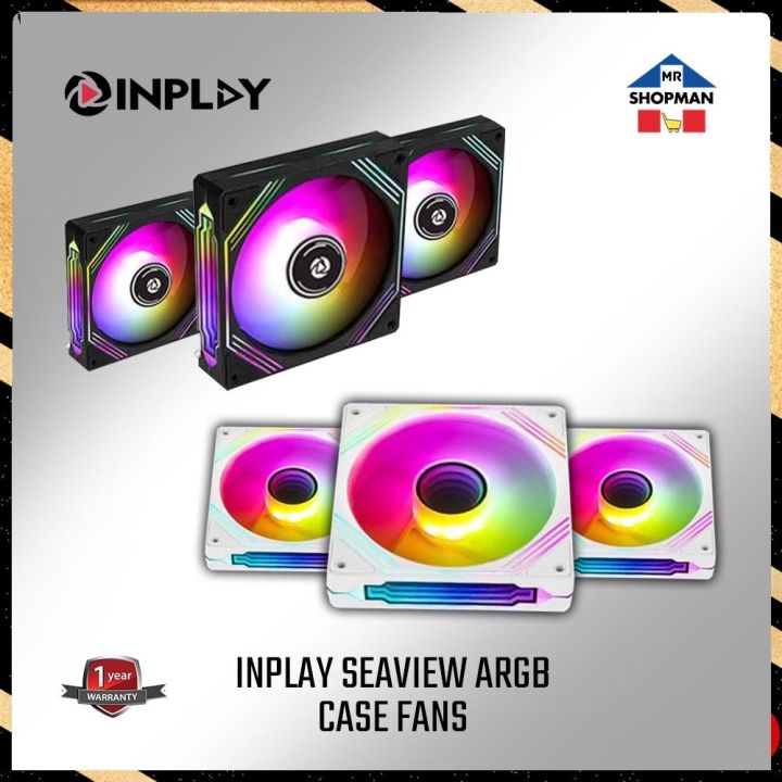 Inplay Seaview Tower X1 / X3 3in1 / Single ARGB Black White Case Fan ...