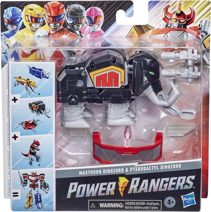 Power Rangers Mighty Morphin Mastodon Dinozord & Pterodactyl Dinozord ...