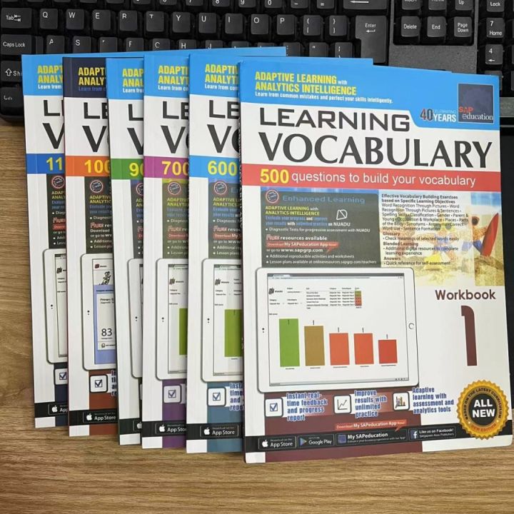SAP Learning Vocabulary Workbook Educational Study Aids Kids English ...