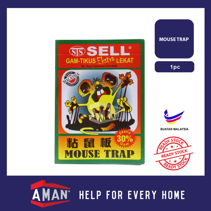 Original SELL Mouse Trap Kertas Gam Tikus EXTRA Lekat Mouse Glue Trap ...