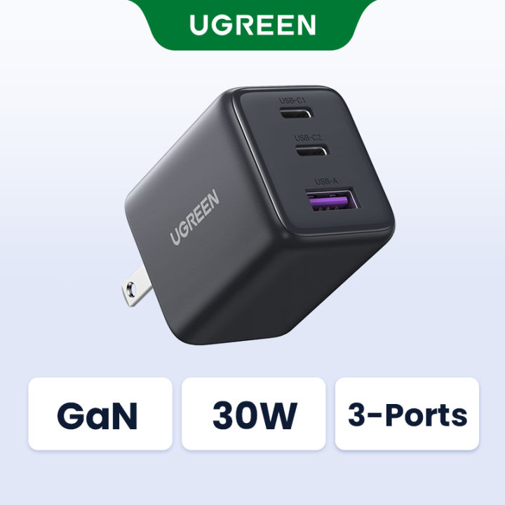 UGREEN 30W GAN 20W PD Multi-port Type C USB A Fast Charger for infinix ...