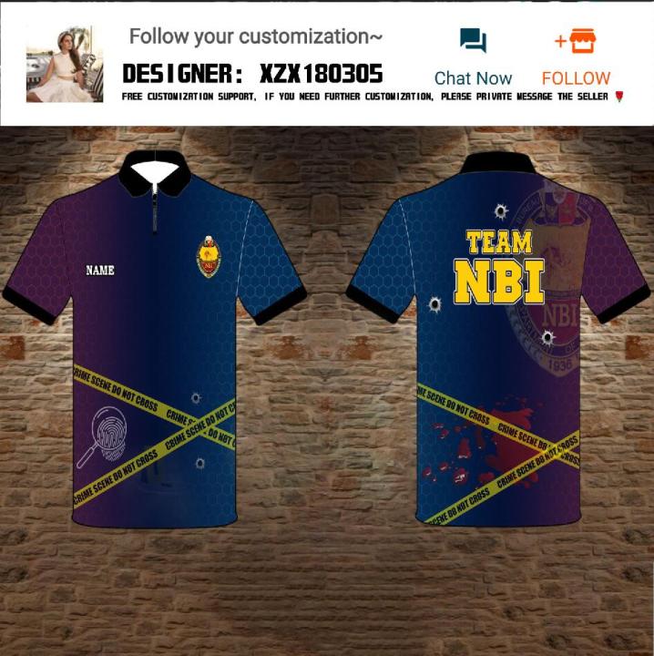 2024 TEAM NBI FULL SUBLIMATION CUSTOM POLO SHIRT-CRIME SCENE DO NOT ...