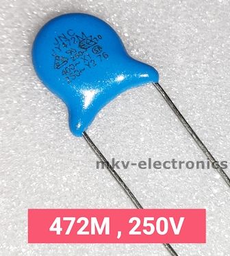 (10ตัว) 472 , 472M , 472K , 250V Ceramic Capacitor เซรามิค คาปาซิเตอร์ ...