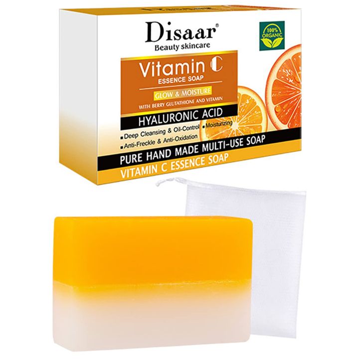 DISAAR Beauty Vitamina C Essence Jabón Hidratante Ácido Hialurónico Limpiador Profundo Control ...