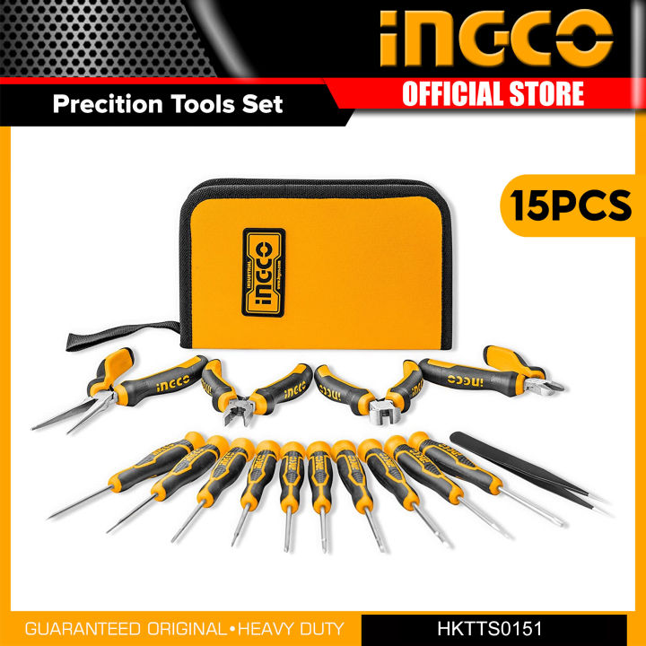[MALL EXCLUSIVE] INGCO 15PCS/SET Precision Tools Set High Quality HKTTS0151 HTSS | Lazada PH