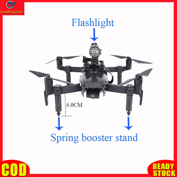 Quadcopter Folding Aircraft Spring Booster Stand Flashlight Accessories ...