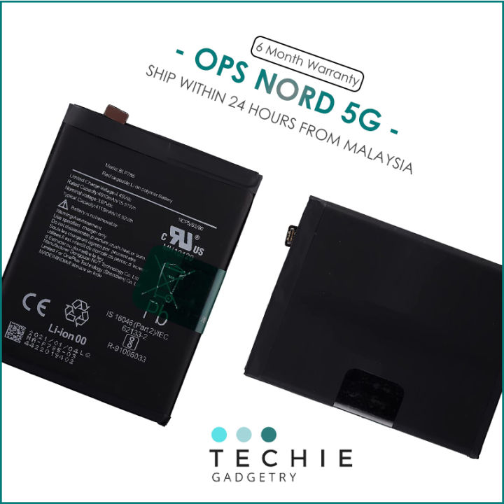 Battery Bateri For Oneplus Nord 5G BLP785 (4115mAh) | Lazada