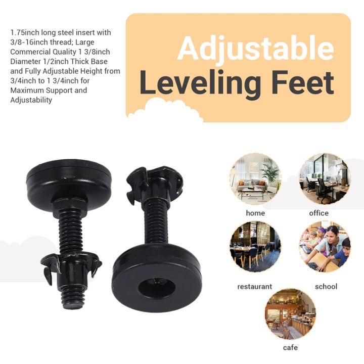 Furniture Levelers Heavy Duty Furniture Leveling Feet Adjustable Leg ...
