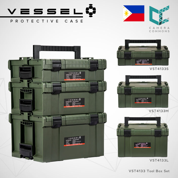 VESSEL VST4133S Small Hard Case Tool Box For Hardware Tools and ...