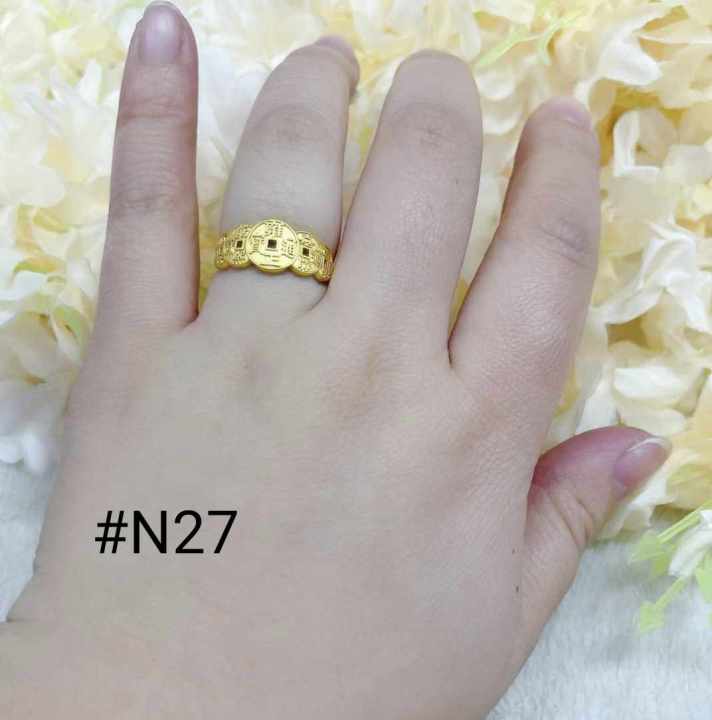 18KARAT SAUDI GOLD WOMENS RING LIFETIME USE | Lazada PH
