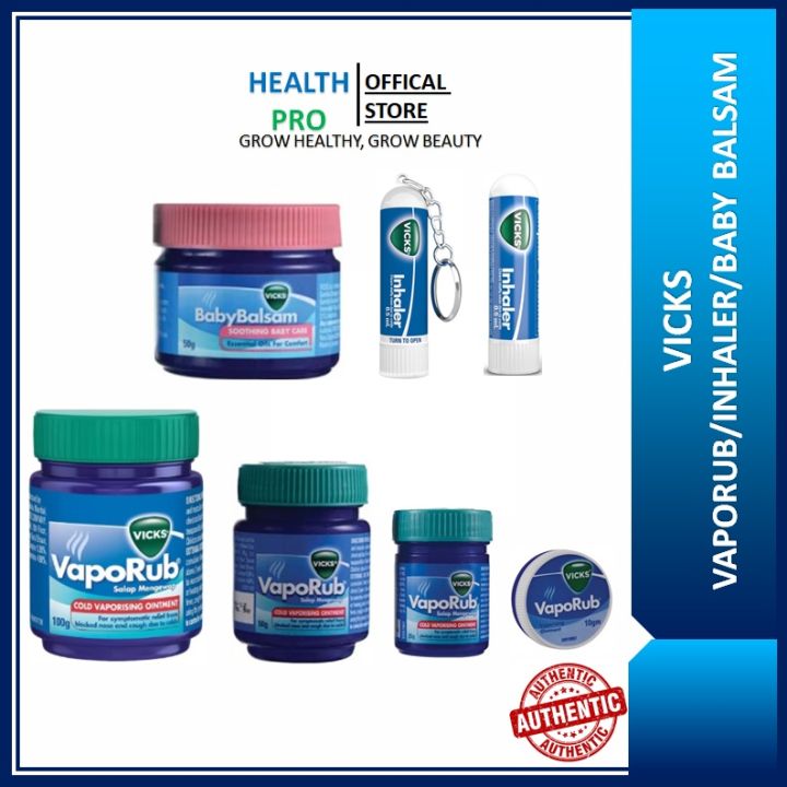 VICKS VAPORUB COLD VAPORISING OINTMENT BABY BALSAM / INHALER | Lazada
