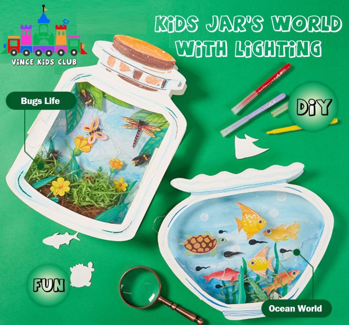 Kids 3D papercut multi layered art Kindy Creative Art Children's ...