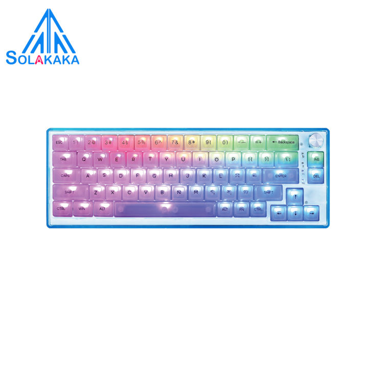 SOLAKAKA 66 Keys Hot-swappable Mechanical wired Keyboard Gaming ...
