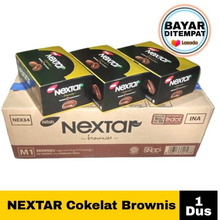 1 Dus Nextar Cokelat Brownies Isi 8 Box 10 Pcs 34g | Lazada Indonesia