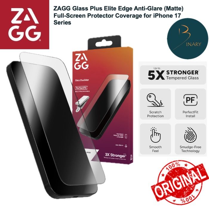 ZAGG Glass Plus Elite Edge Anti-Glare (Matte) Full-Screen Protector ...
