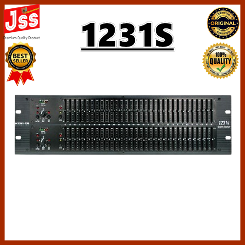 JSS Kevler Professional by Winland 1231s Dual 31 Band Graphic Equalizer 1231 s with Precise 45mm ...