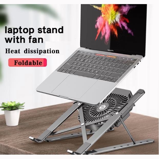 Foldable Laptop Stand With Fan Laptop Cooler Laptop Stand Metal Laptop ...
