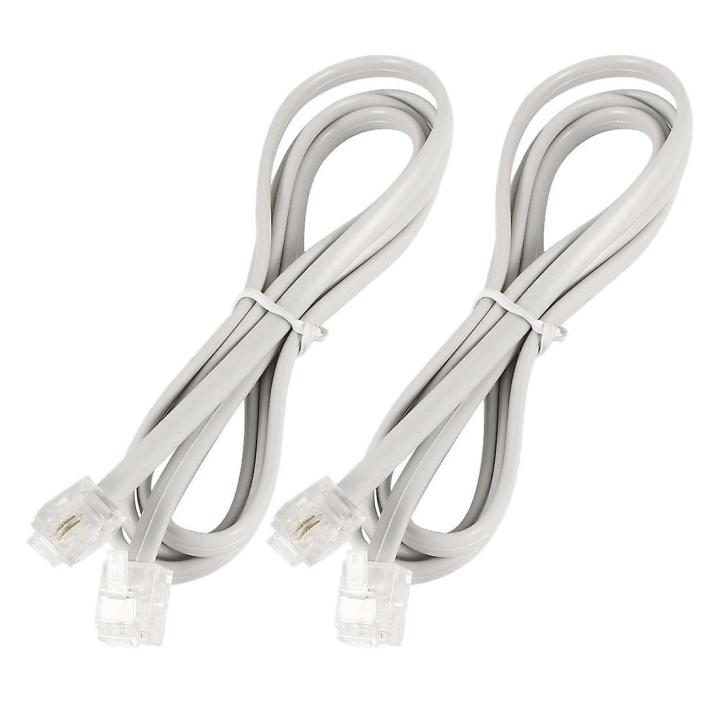 RJ11 Telephone Wire/Cable male to male 2pins 1.8meter Telephone ...