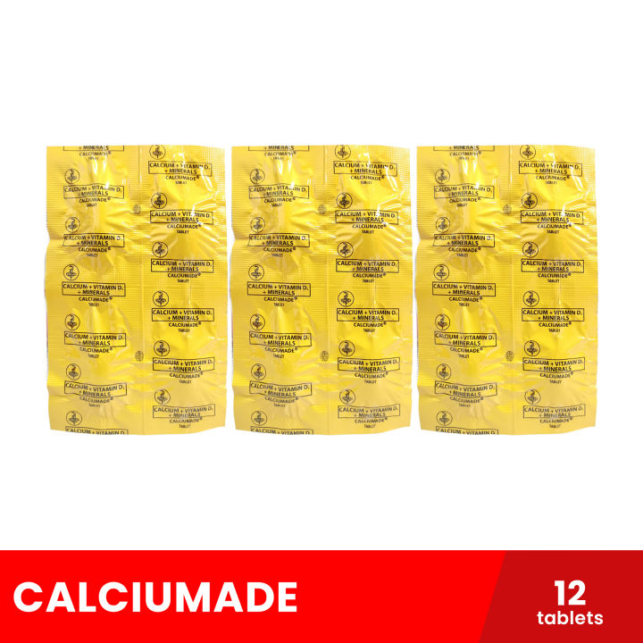 CALCIUMADE Multivitamins x 12 tablets (For strong bones & flexible ...