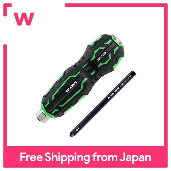 ENGINEER Neji-saurus Ball-grip Go-through Screwdriver with Phillips Bit ...