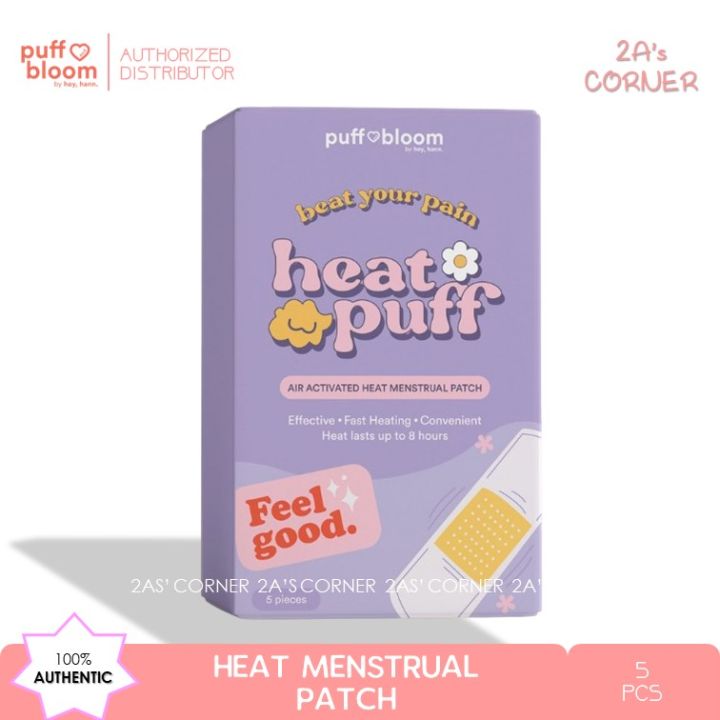 Puff and Bloom Heat Puff Air Activated Heat Menstrual Patch (5 pcs) | Heat Menstrual Patch ...
