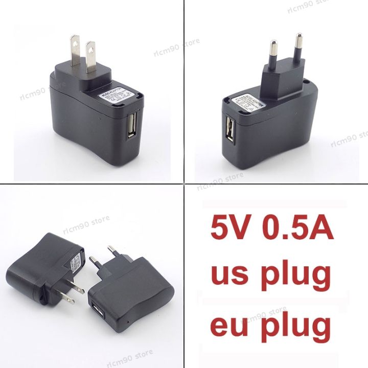 5V 0.5A 500mAh Micro USB Charger Universal 100V 240V AC to DC Power ...
