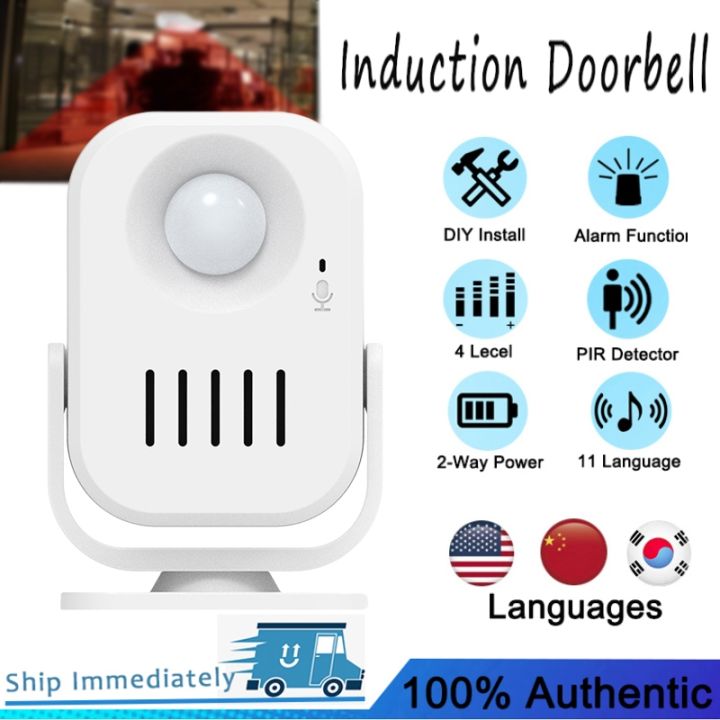 Intelligent Door Bell Wireless Alarm And Welcome Sound Recording Doorbell For Sari Sari Store ...