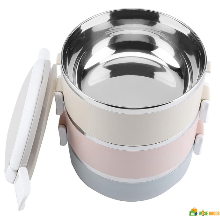 Portable Stainless Steel Thermal Insulated Rice Lunch Box Food ...