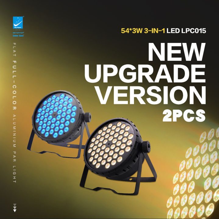 Big Dipper Stage Led Light 54X3W 3IN1Full Color RGB 180W PAR Light ...