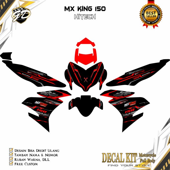 Decal MX King 150 Full Body Decal Jupiter MX 150 Full Body Hitech ...
