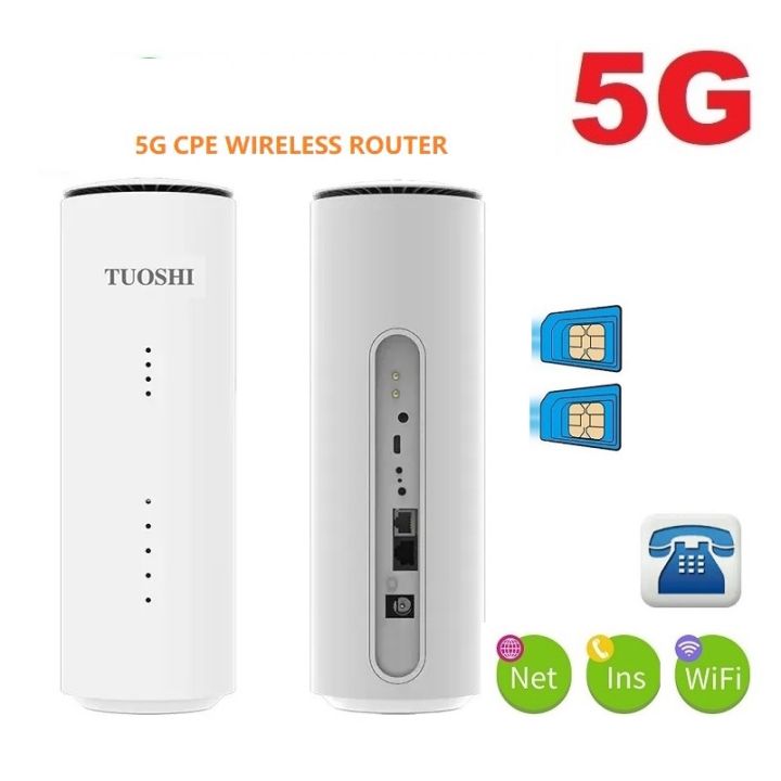 5G CPE Router 2 SIM WiFi 6 + VoLTE 5G Fast and Stable High-Performance ...