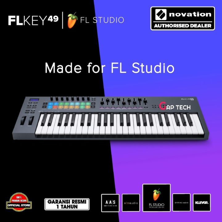 Novation FLkey 49 / FLkey49 USB MIDI Keyboard Controller for FL Studio ...