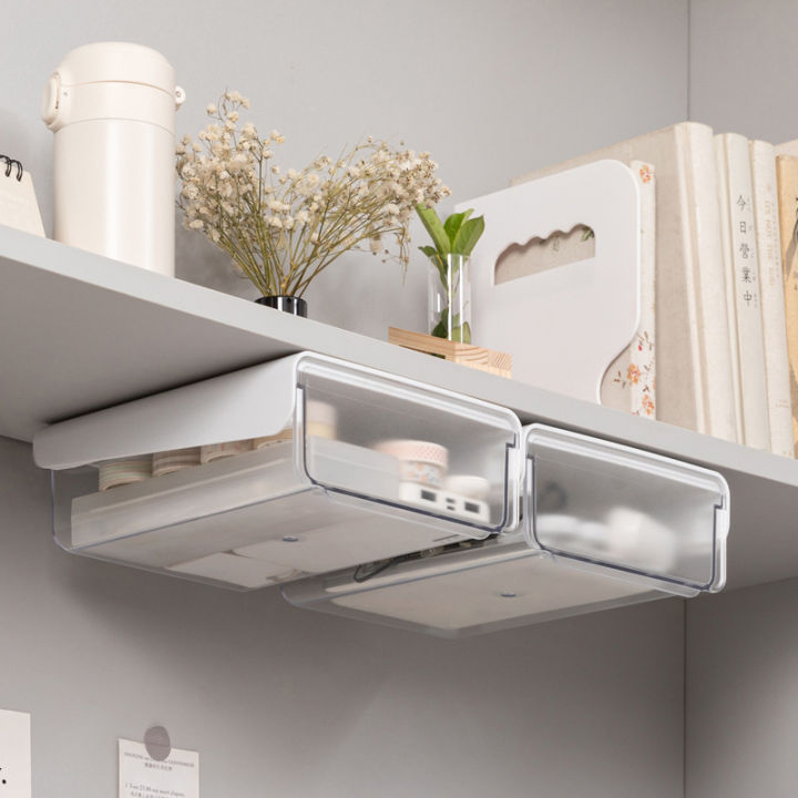 [SG Stock] Minimalist Table Organiser Transparent Drawer Organizer ...