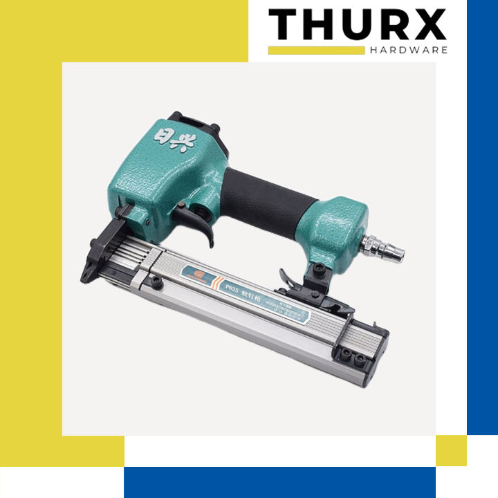 Thurx Air Tacker Gun P625 Heavy Duty Pneumatic Staple Air Nailer Nail ...