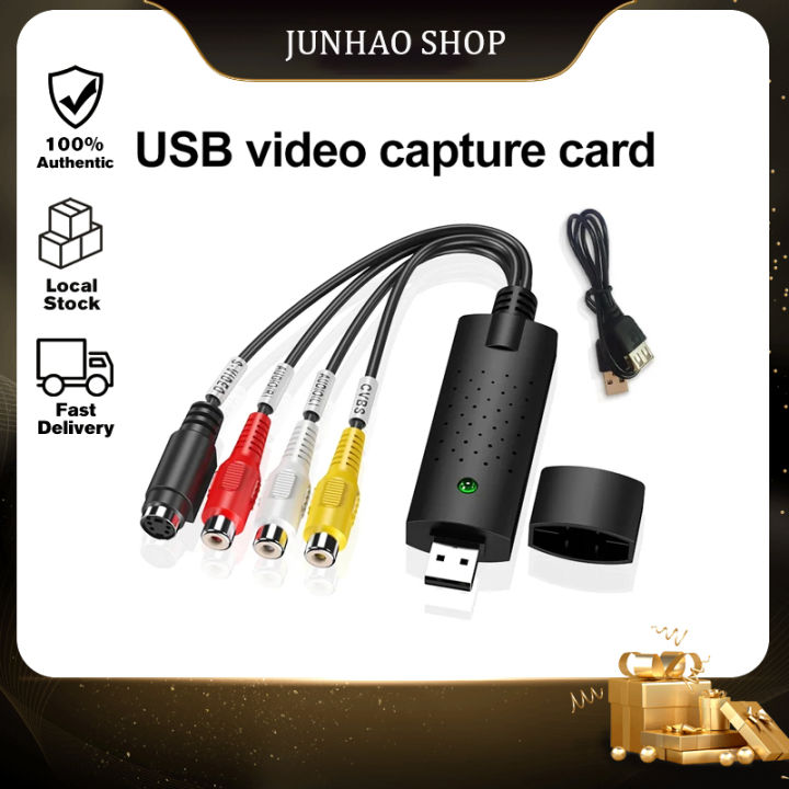 【Video Capture Adapter】DVR TV DVR VHS USB 2.0 Easycap Capture 4 Channel ...
