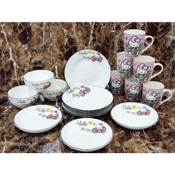 HELLO KITTY CERAMIC PLATE SET | Lazada PH