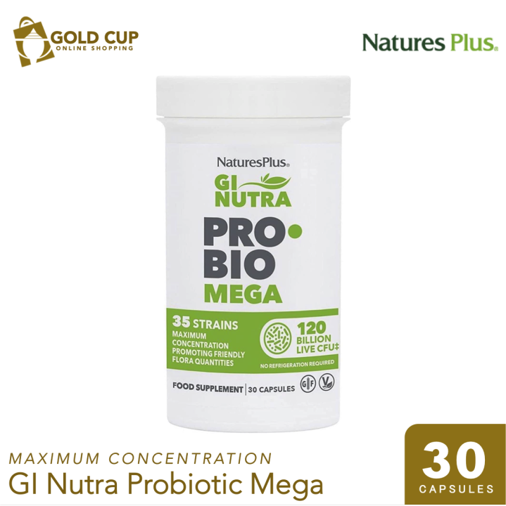 Nature's Plus Gi Natural Probiotic Mega 30 Capsules | Lazada PH