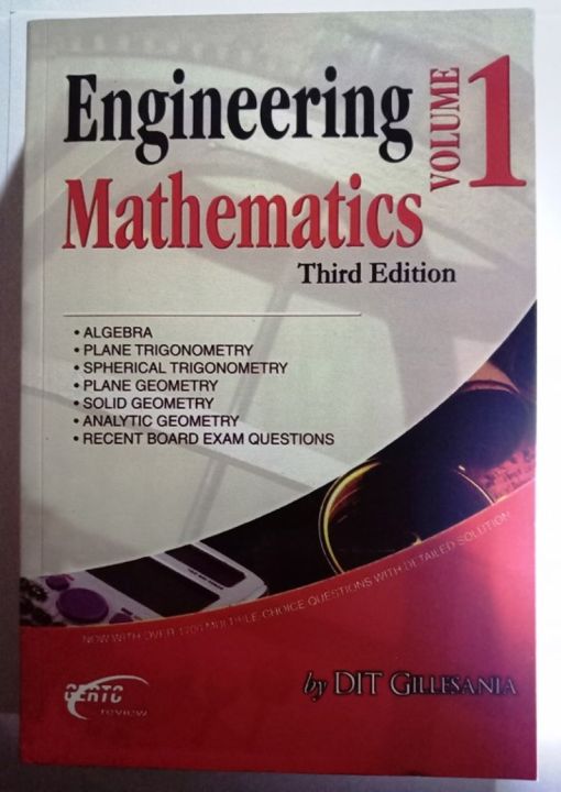 DIT Gillesania – Engineering Mathematics Volume 1 | Lazada PH