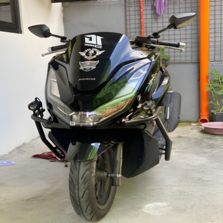 HONDA PCX 160 - HEAVY DUTY MINI CRASH GUARD ( POWDER COAT ) - PHASE 2 ...