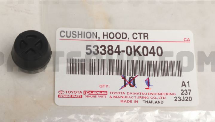 (ของแท้) 53384-0K040 ยางรองฝากระโปรงหน้า โตโยต้า รีโว่ Toyota Revo ปี ...