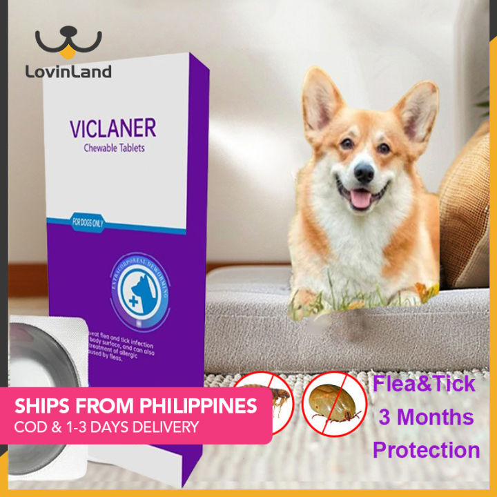 VicLaner Tablets for Dogs Fleas Ticks Prevention with 3 Months ...