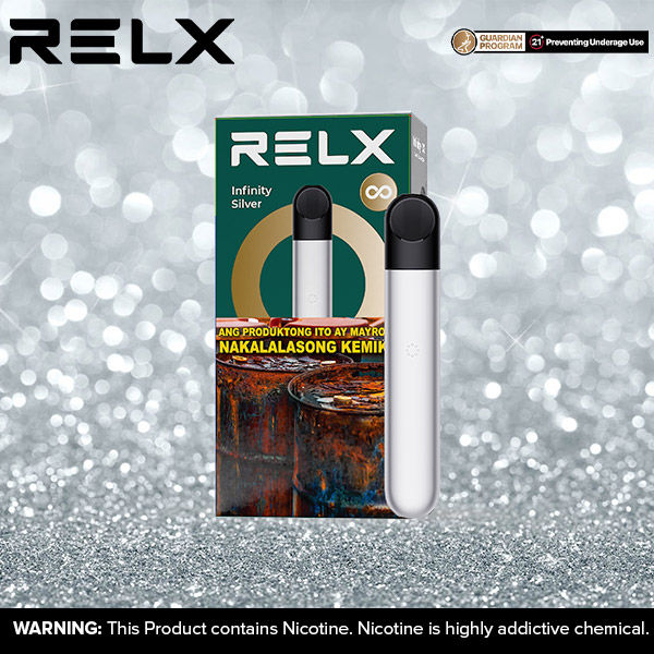 BUNDLE RELX Infinity Device SILVER + 1 Pod Pro | Lazada PH