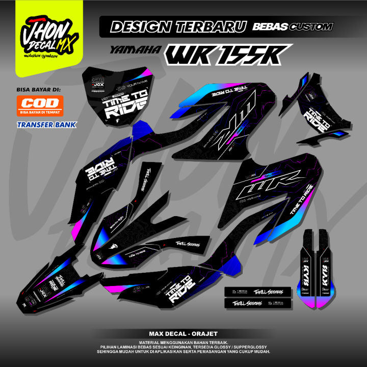 Decal WR155 Supermoto Full Body Bebas Custom Superglossy Bahan Tebal By ...