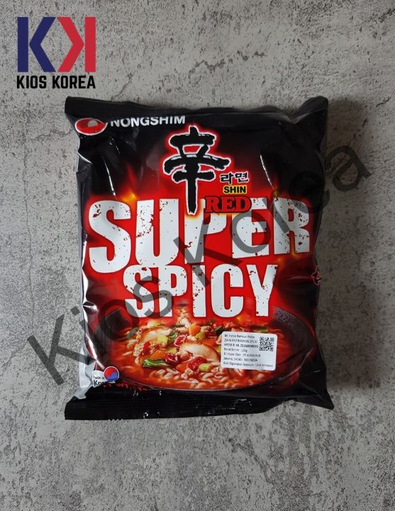 Nongshim Shin Ramyun Red Super Spicy 120gr PACK - Ramyeon/ Ramen Korea ...
